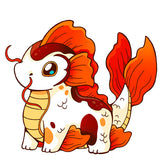 Mini Squishable Koi Fish Dragon